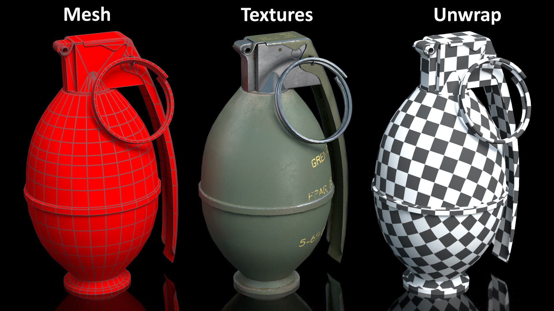 M26 Grenade Game Weapon Model - TurboSquid 2117711