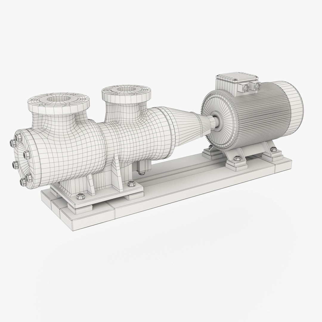 Pump Three-screw 3D - TurboSquid 1691887