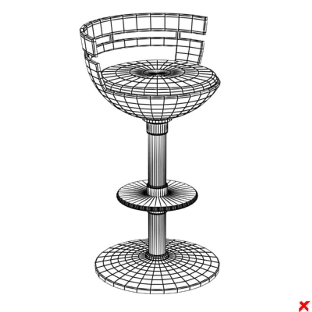 3d model bar stool