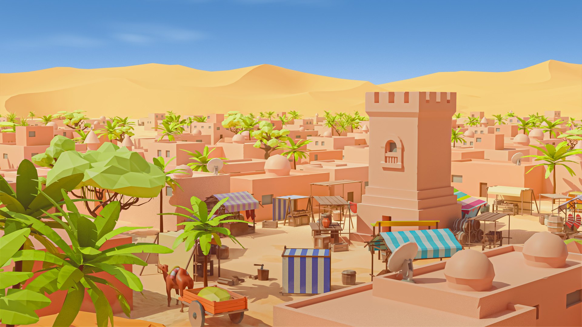 3D Desert City 2 - TurboSquid 2073181