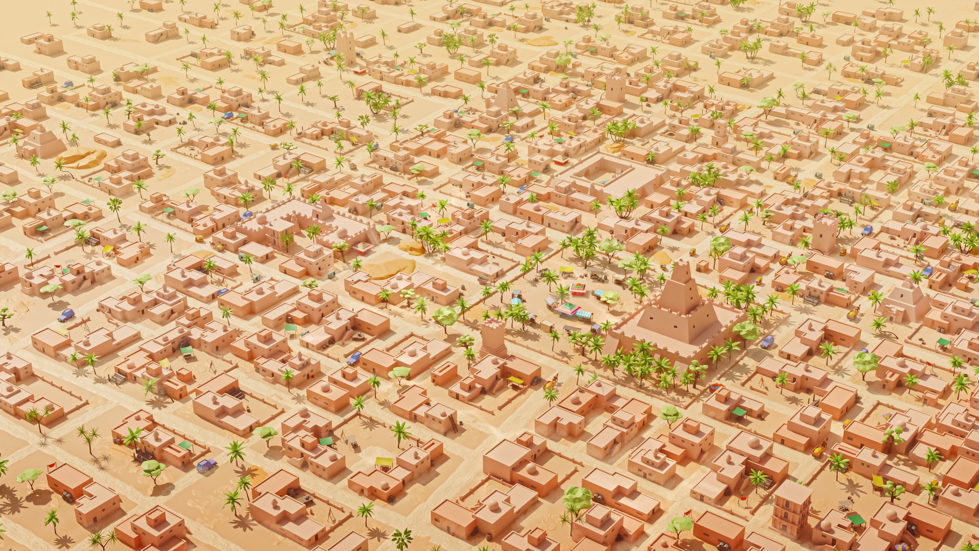 3D Desert City 2 - TurboSquid 2073181