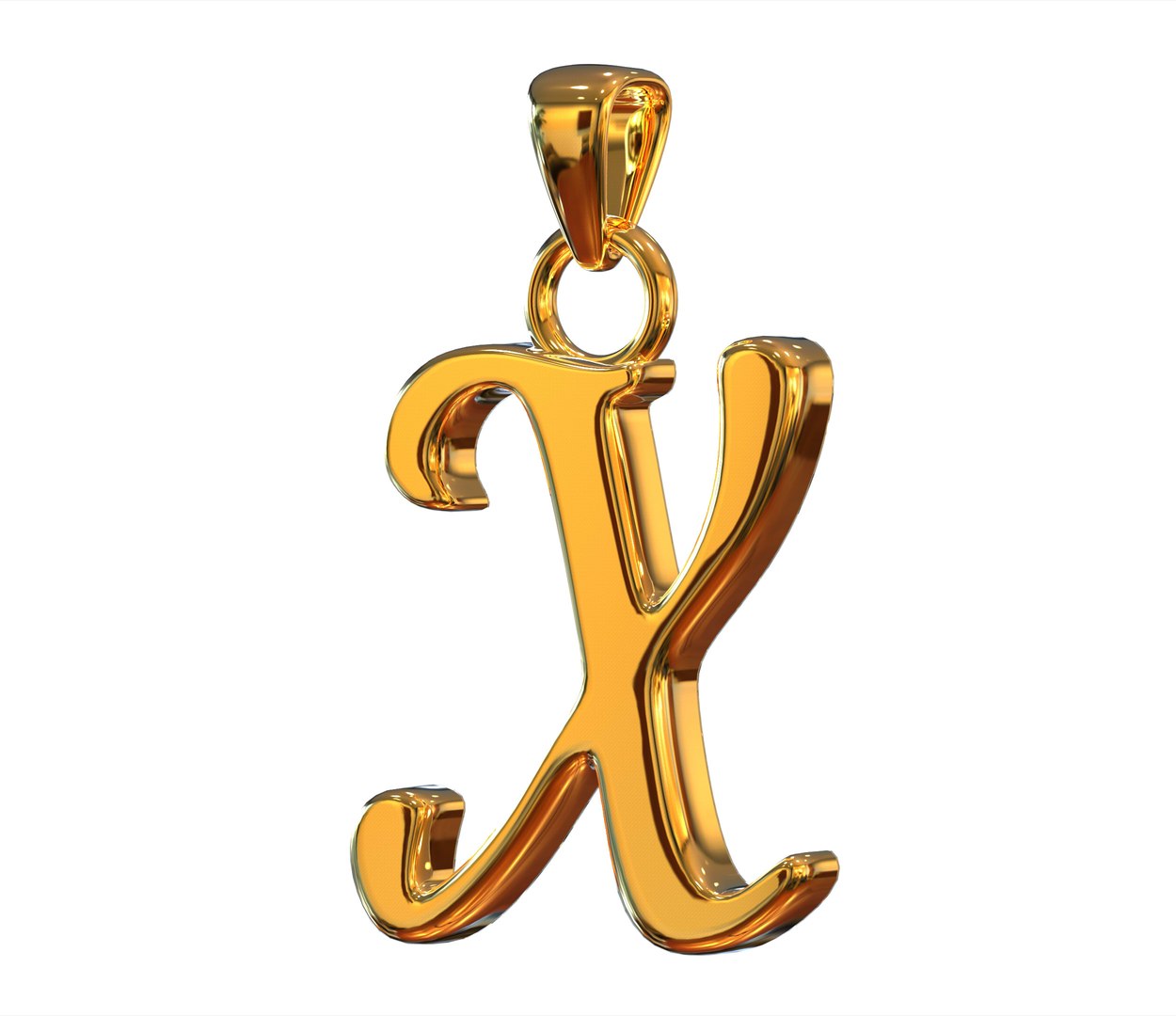 X Pendant 3D - TurboSquid 1534468