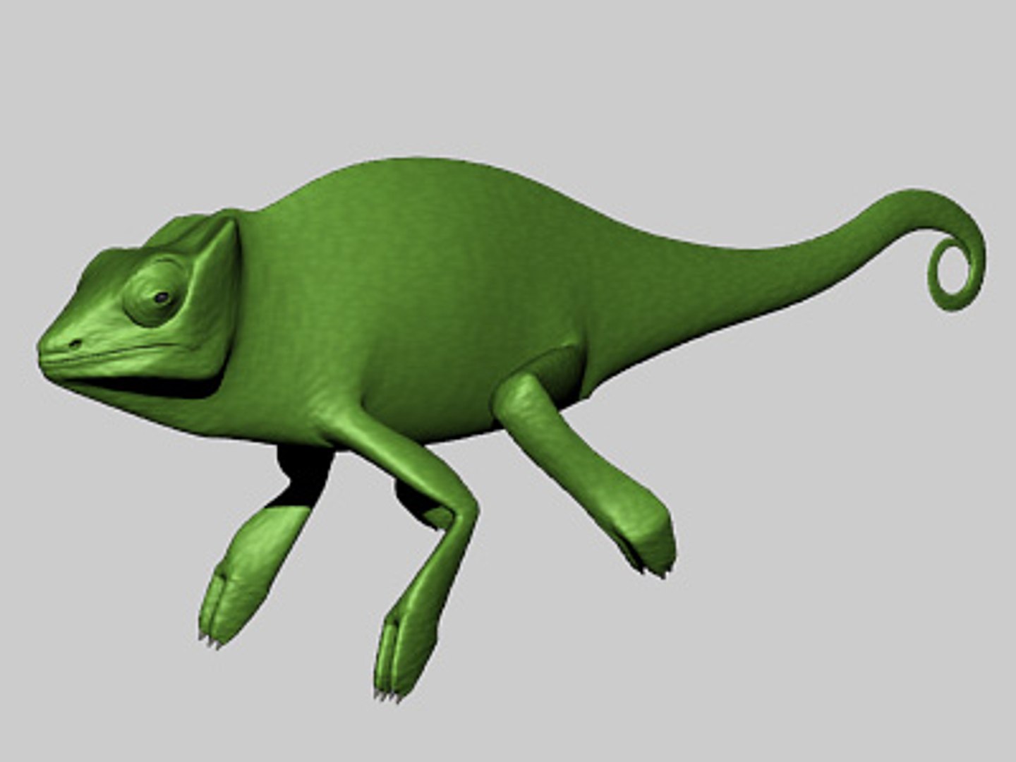 3d chameleon animation