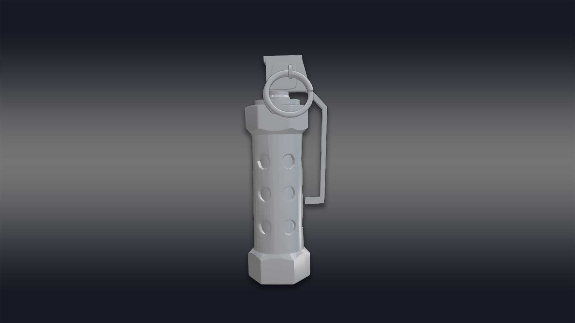 Stun Grenade Military - Flash Bang 3D Model - TurboSquid 2143216