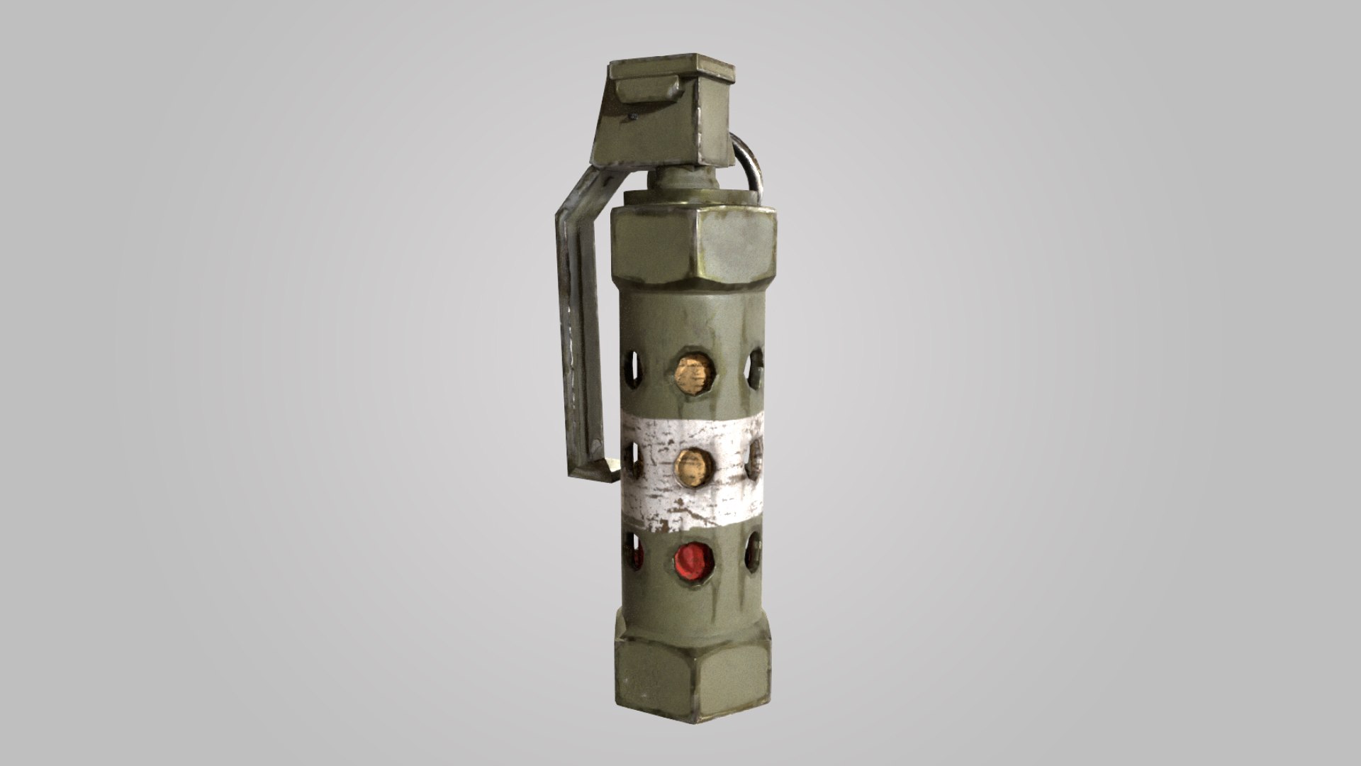 Stun Grenade Military - Flash Bang 3D Model - TurboSquid 2143216