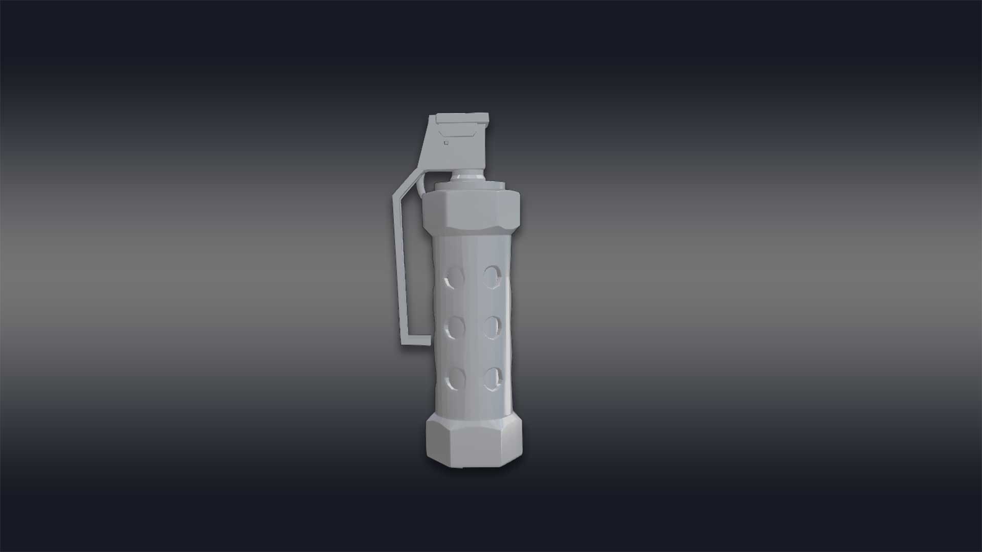 Stun Grenade Military - Flash Bang 3D Model - TurboSquid 2143216