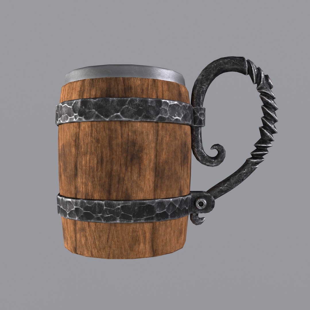 3D Wooden Beer Mug - TurboSquid 2084938