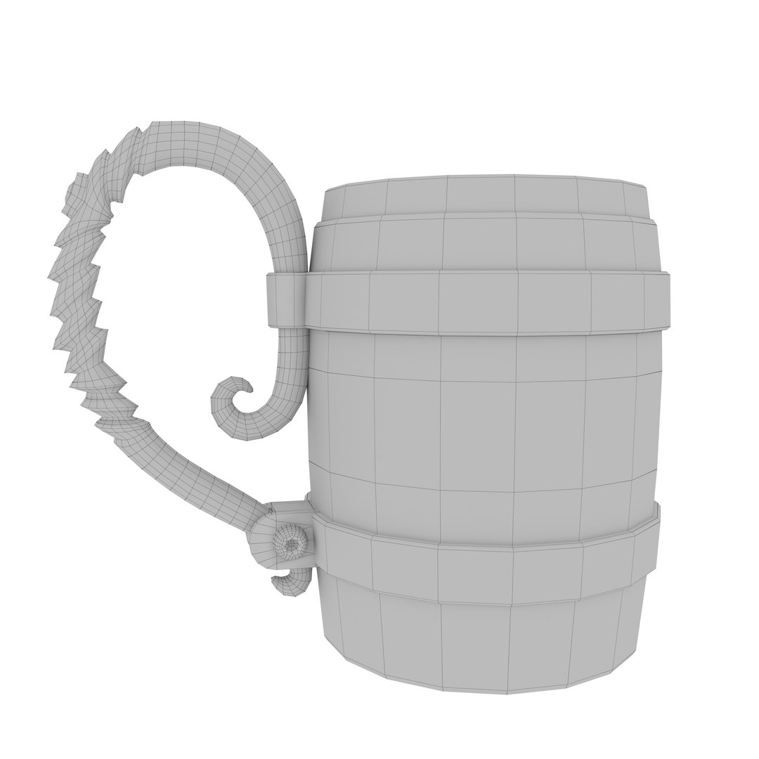 3D Wooden Beer Mug - TurboSquid 2084938