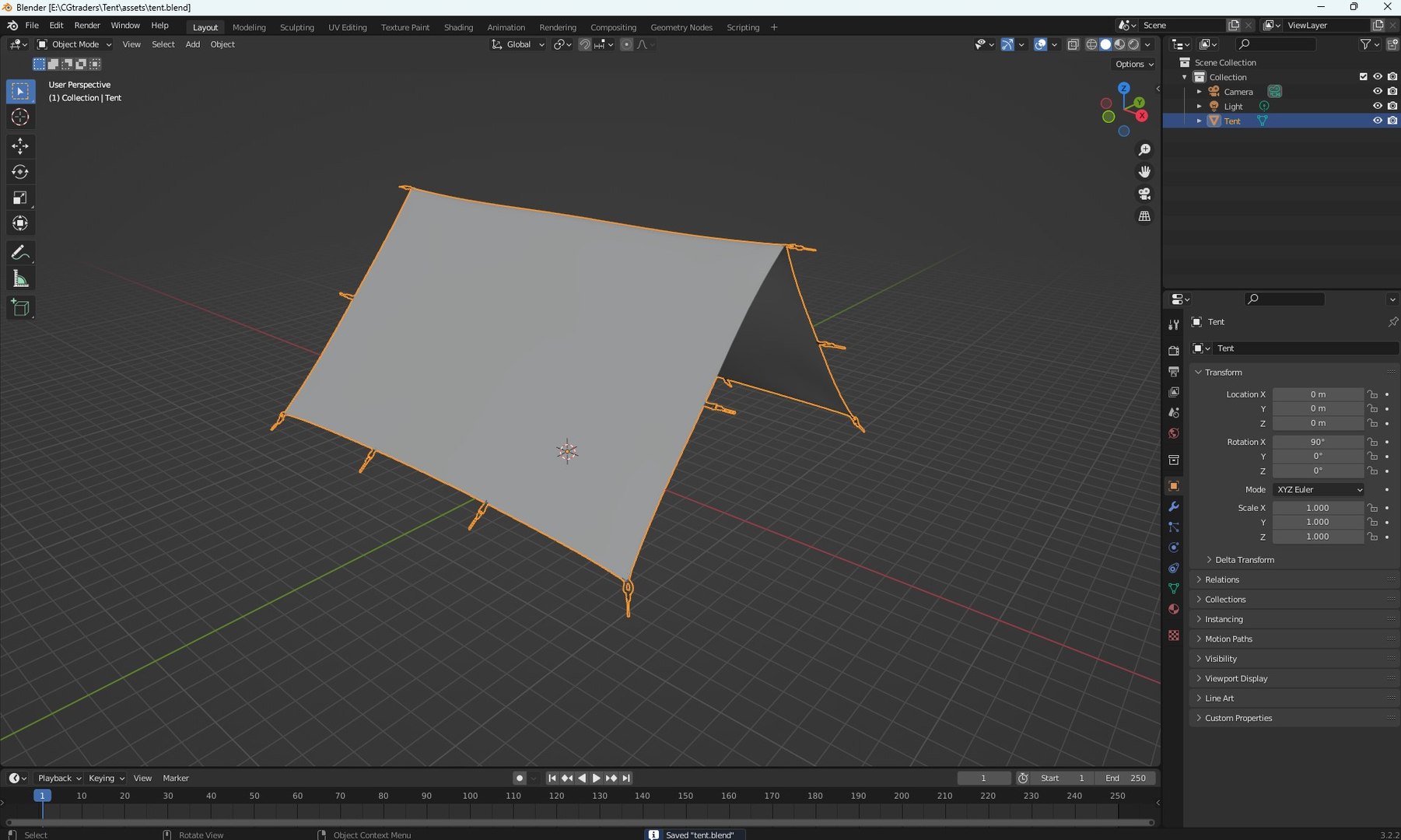 Camping Tent 3D - TurboSquid 2044411