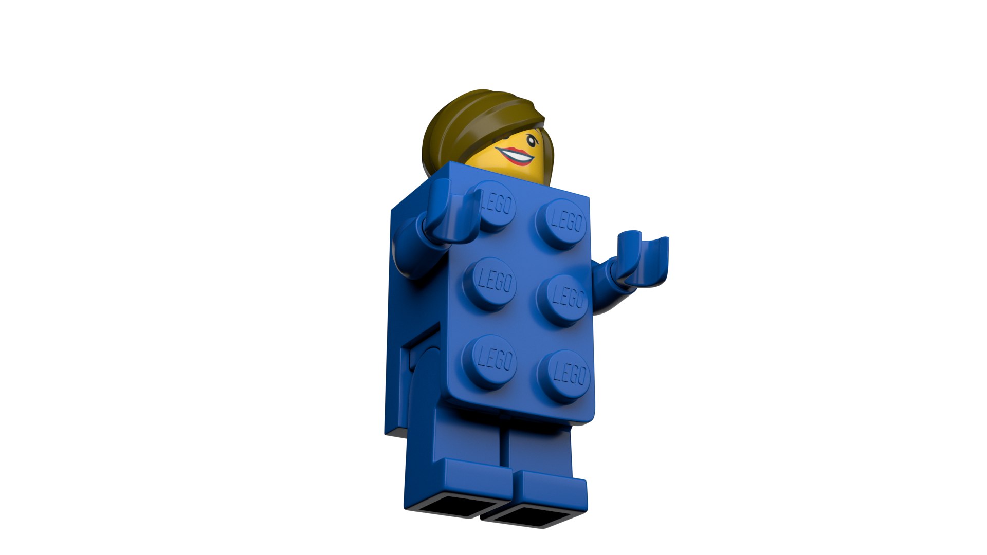 Lego Brick Suit Girl 3d Model 3D Model - TurboSquid 1733111