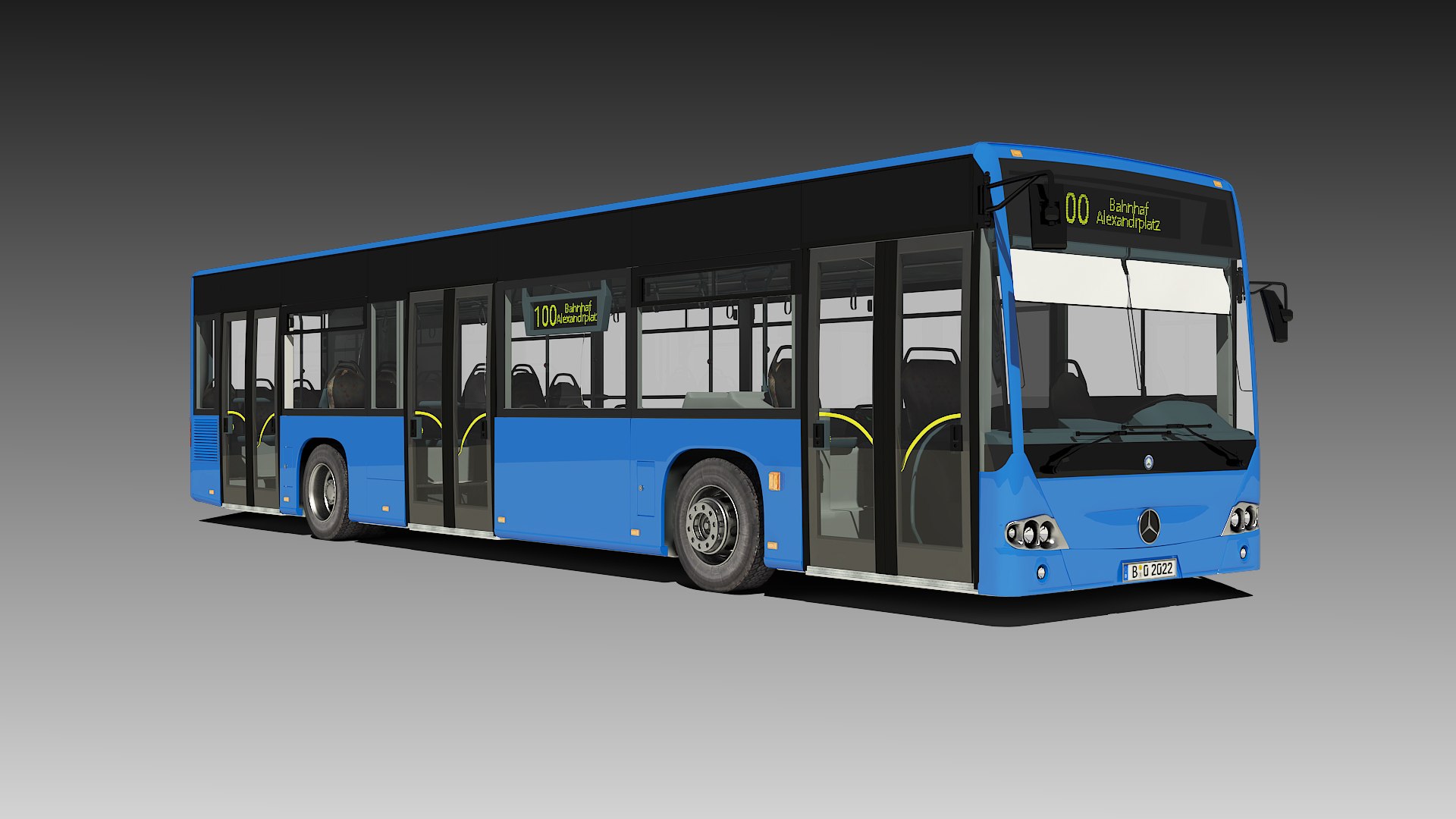 3d Mercedes Conecto Model