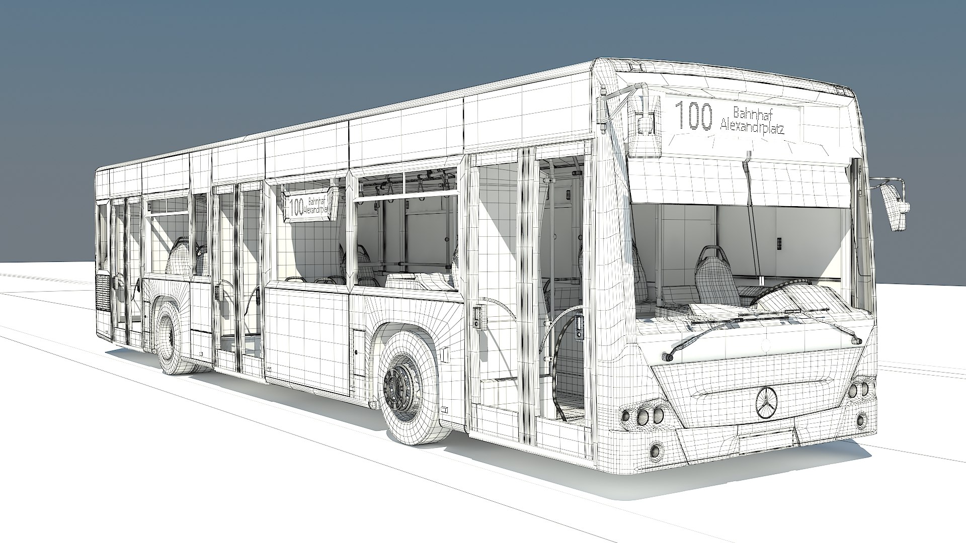 3d Mercedes Conecto Model