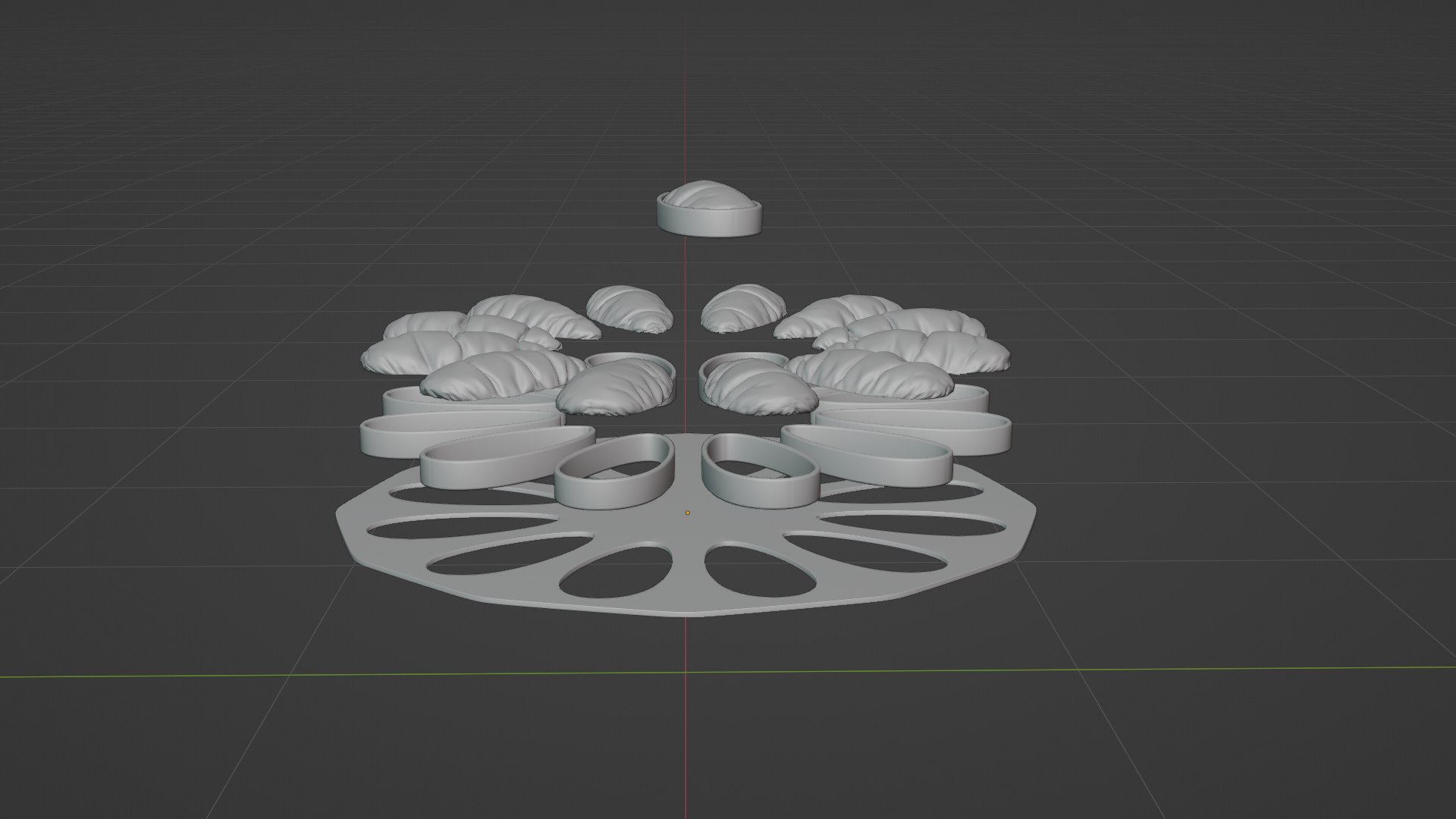 Sci-fi Circular Padding Pillows Surface Panel 3D Model - TurboSquid 1855840