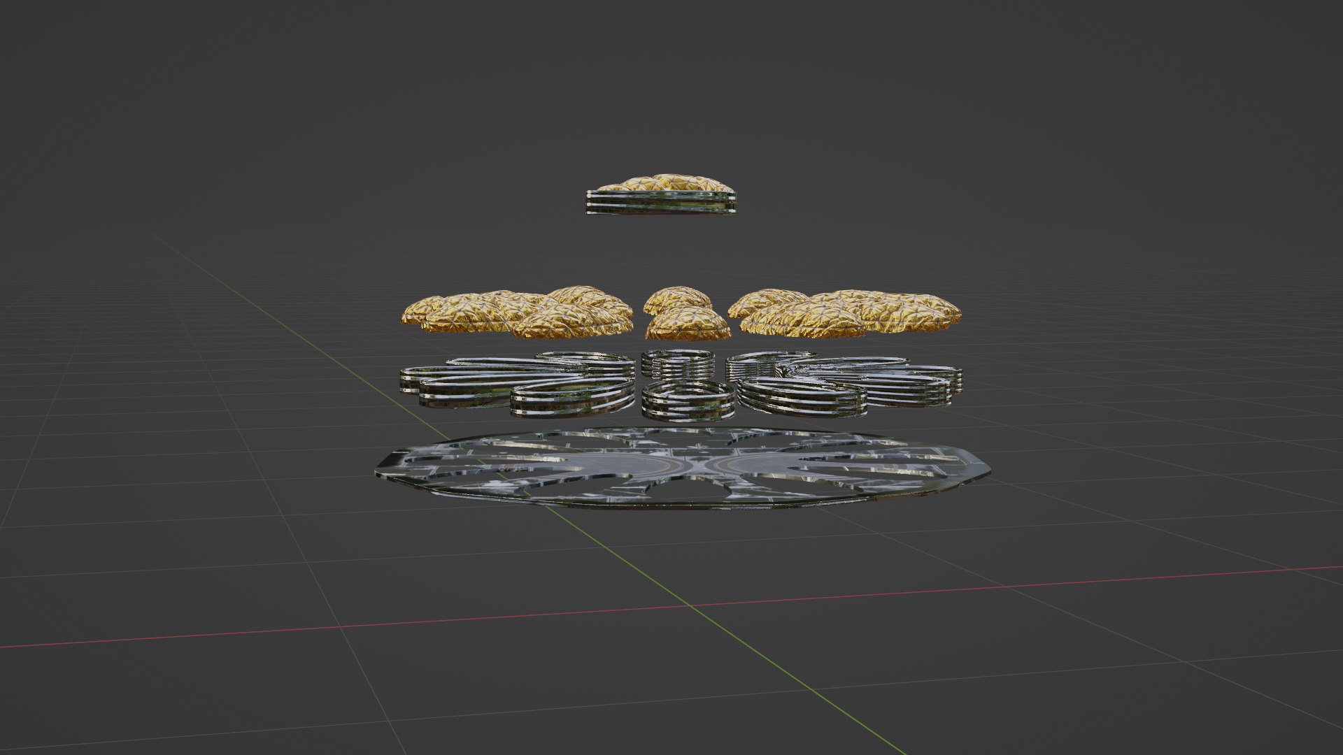 Sci-fi Circular Padding Pillows Surface Panel 3D Model - TurboSquid 1855840