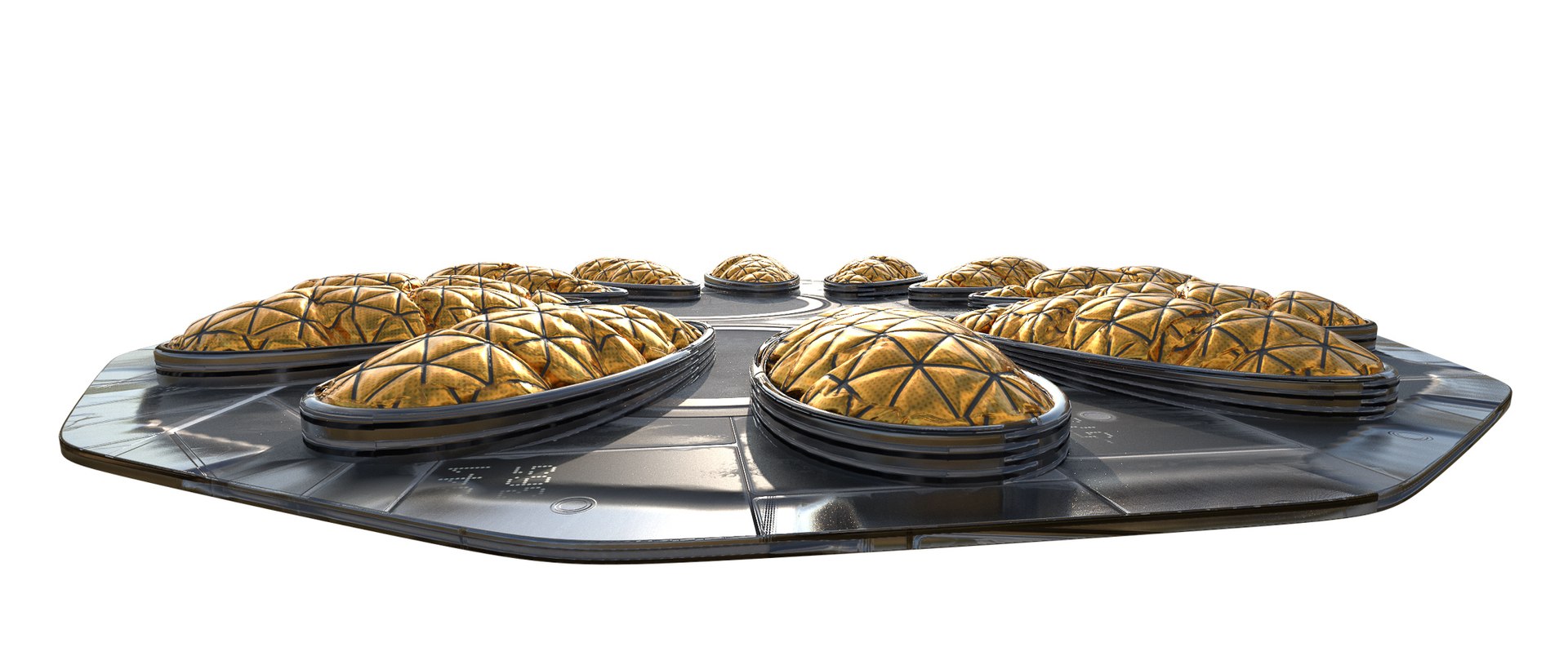 Sci-fi Circular Padding Pillows Surface Panel 3D Model - TurboSquid 1855840