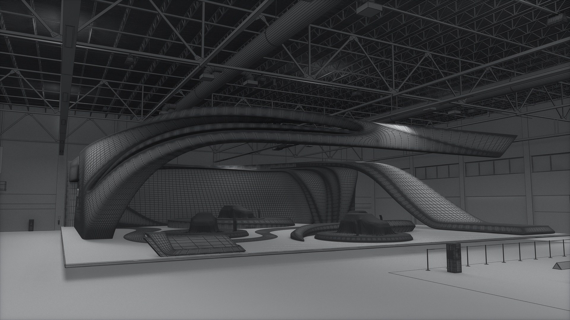 3D Big Exhibit Hall with 20 different Stand - TurboSquid 1910388