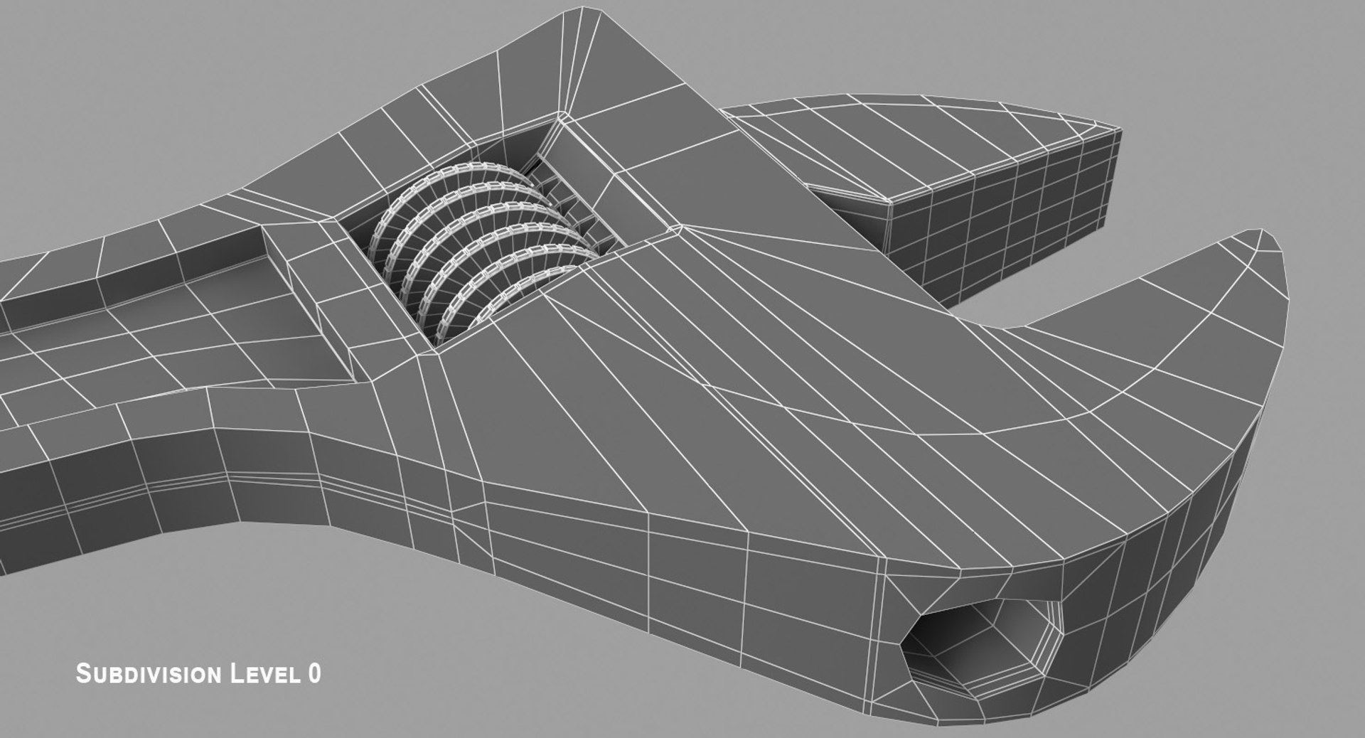 Adjustable wrench model - TurboSquid 1173519