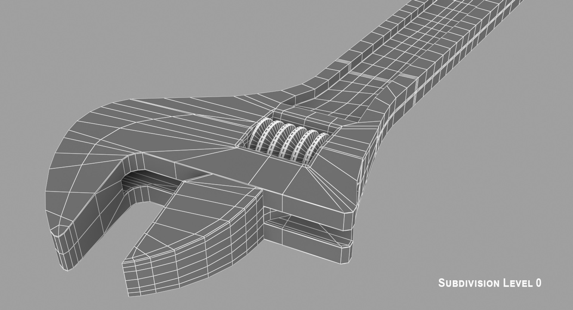 Adjustable wrench model - TurboSquid 1173519