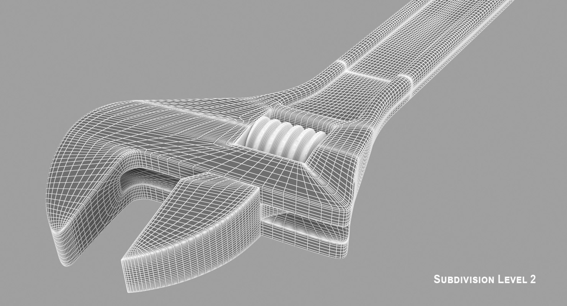 Adjustable wrench model - TurboSquid 1173519