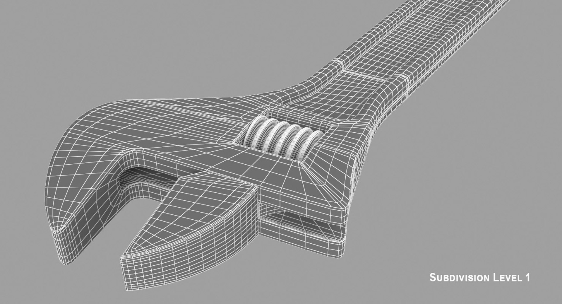 Adjustable wrench model - TurboSquid 1173519