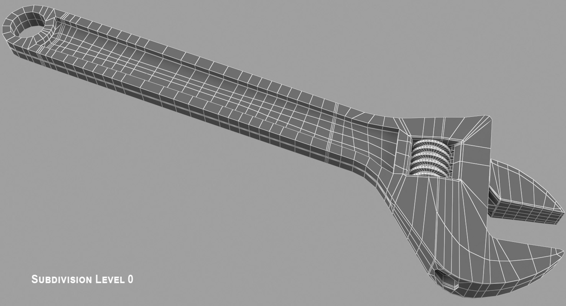 Adjustable wrench model - TurboSquid 1173519