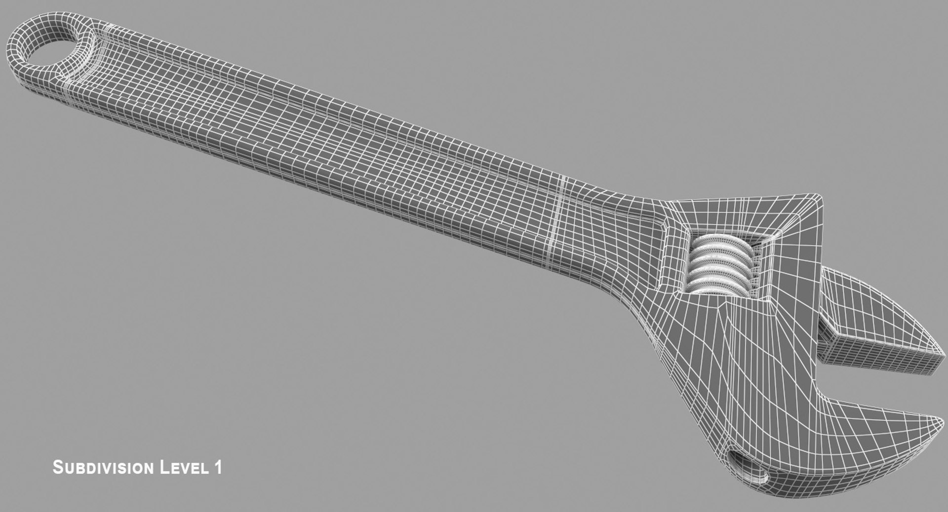 Adjustable wrench model - TurboSquid 1173519