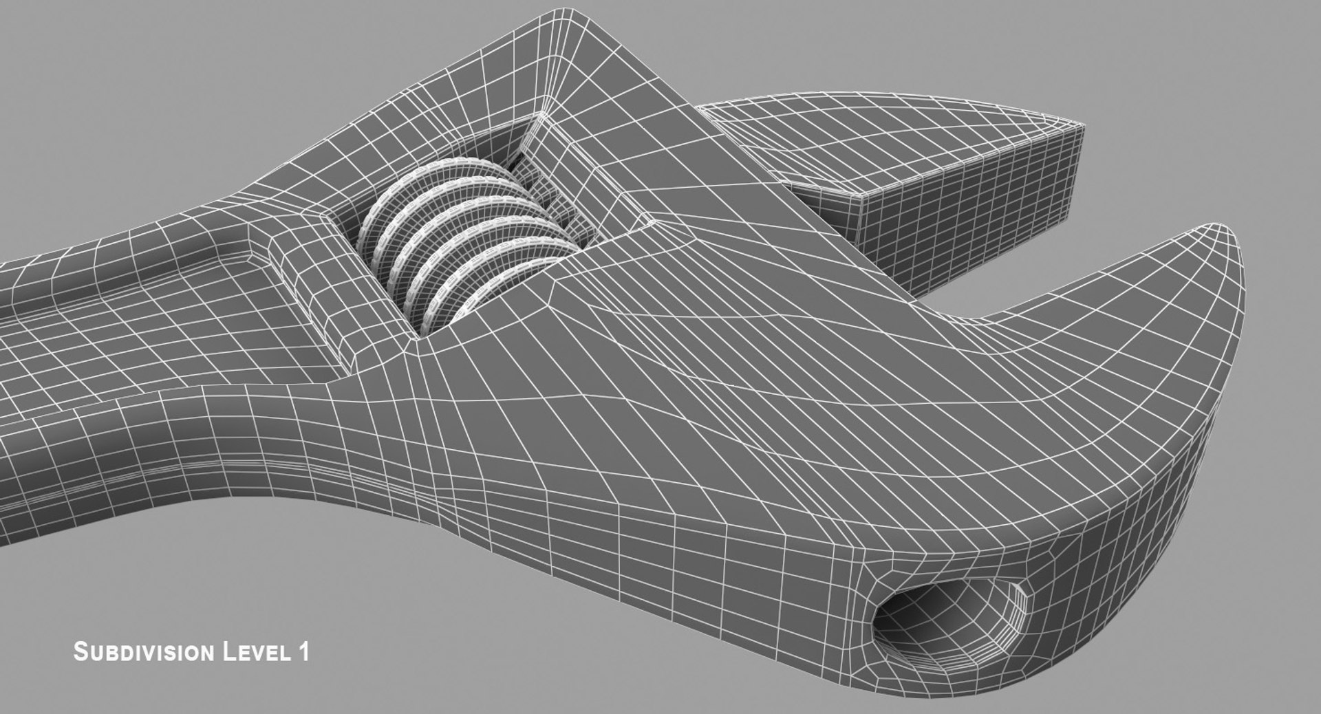 Adjustable wrench model - TurboSquid 1173519
