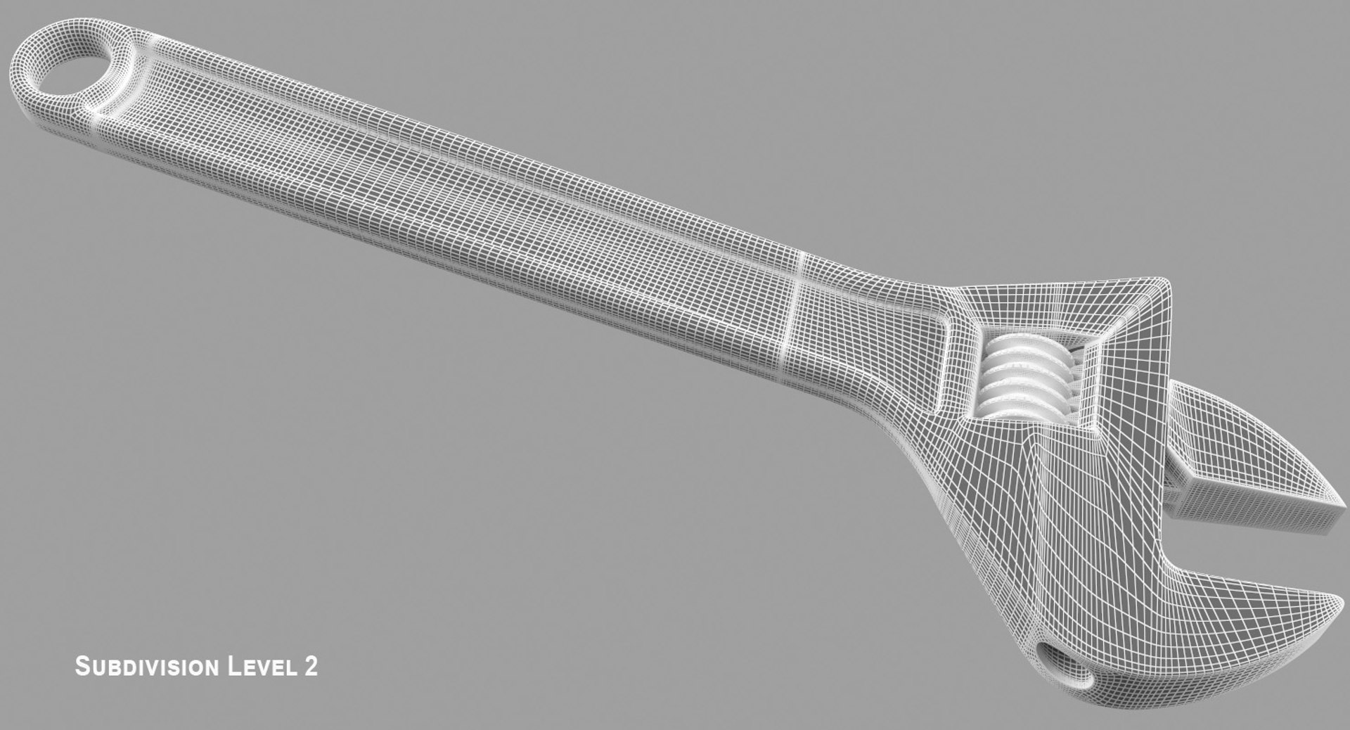Adjustable wrench model - TurboSquid 1173519