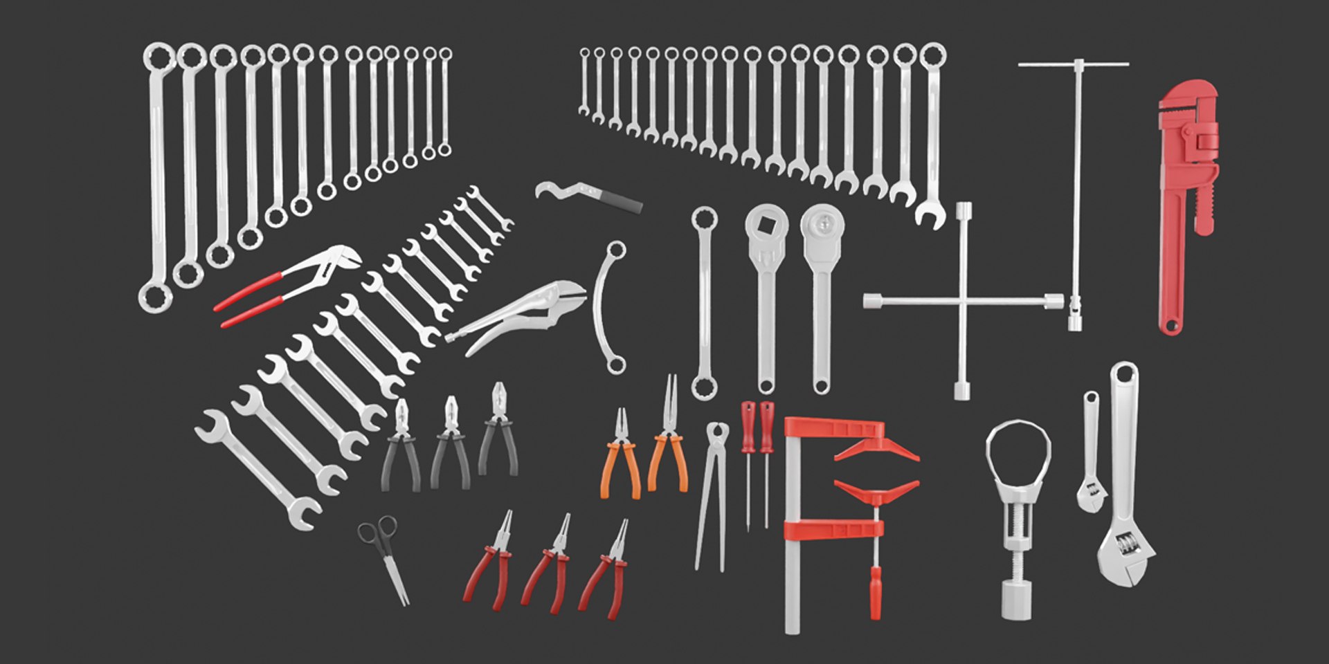 3D Autoservice Garage Machine and Tools Pack model - TurboSquid 1786178
