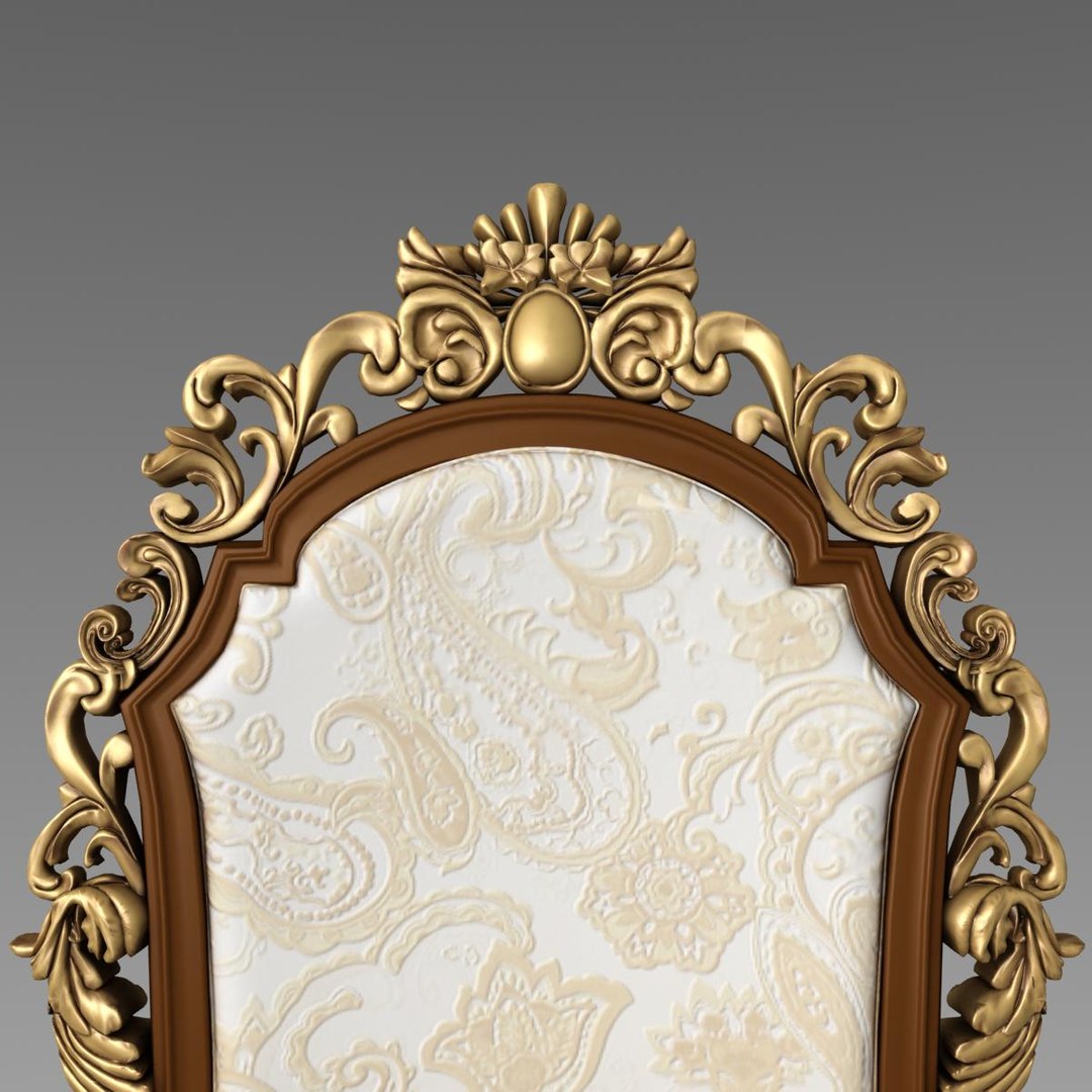 Baroque chair 3D model - TurboSquid 1221185