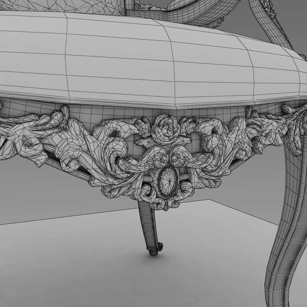 Baroque chair 3D model - TurboSquid 1221185