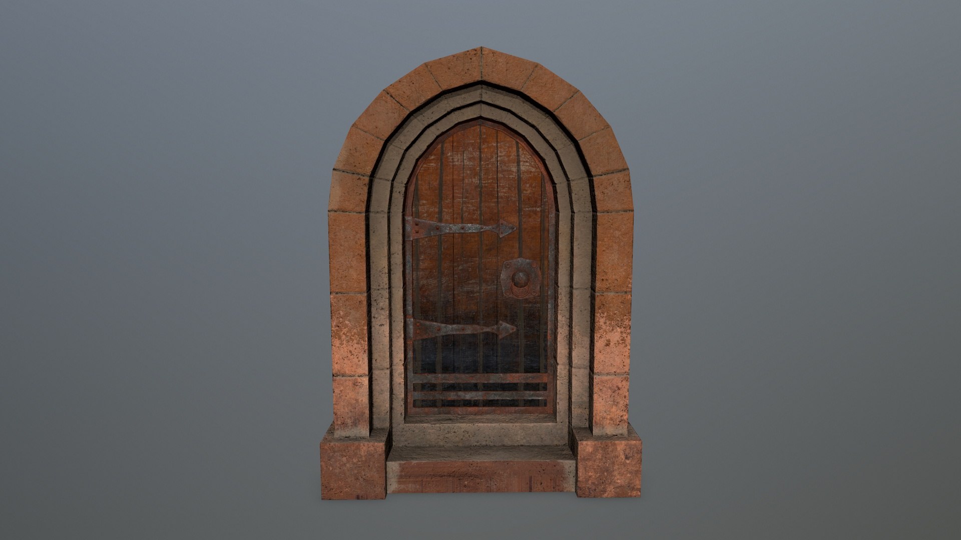3D Medieval Door Model - TurboSquid 2031316