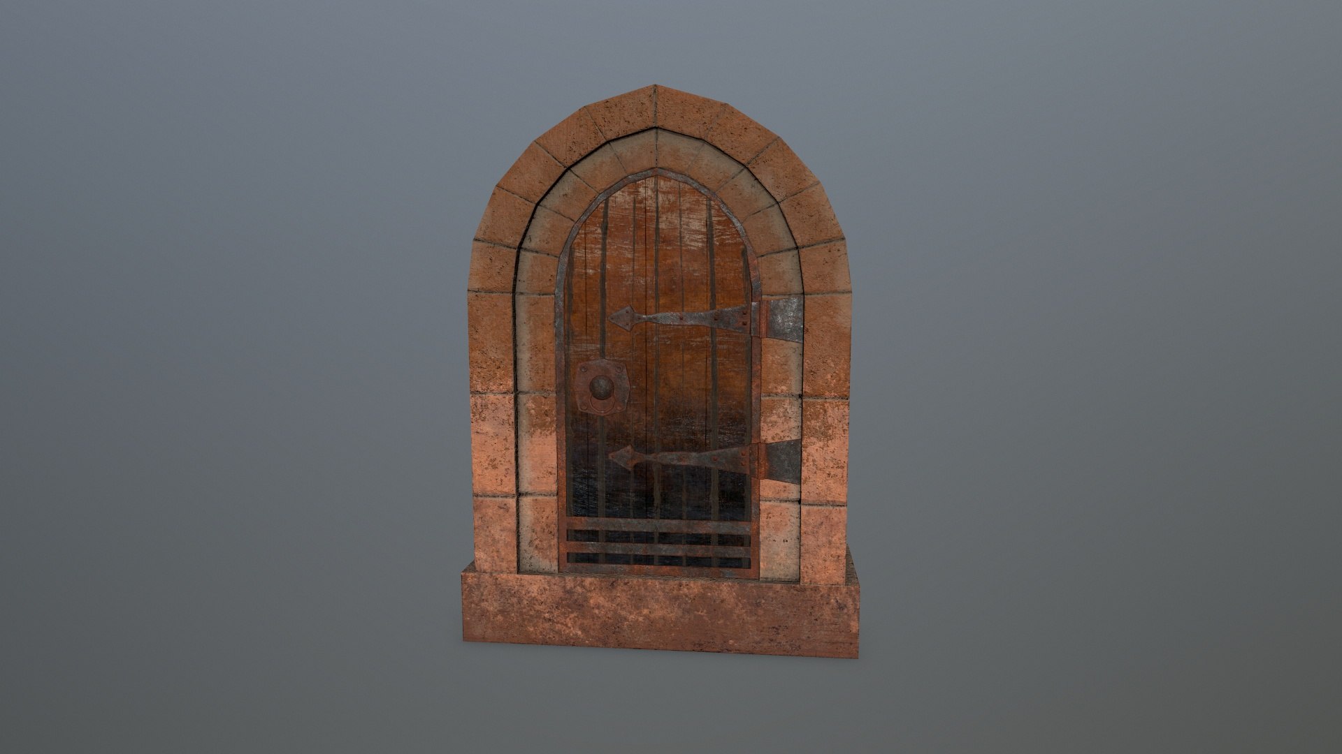 3D Medieval Door Model - TurboSquid 2031316