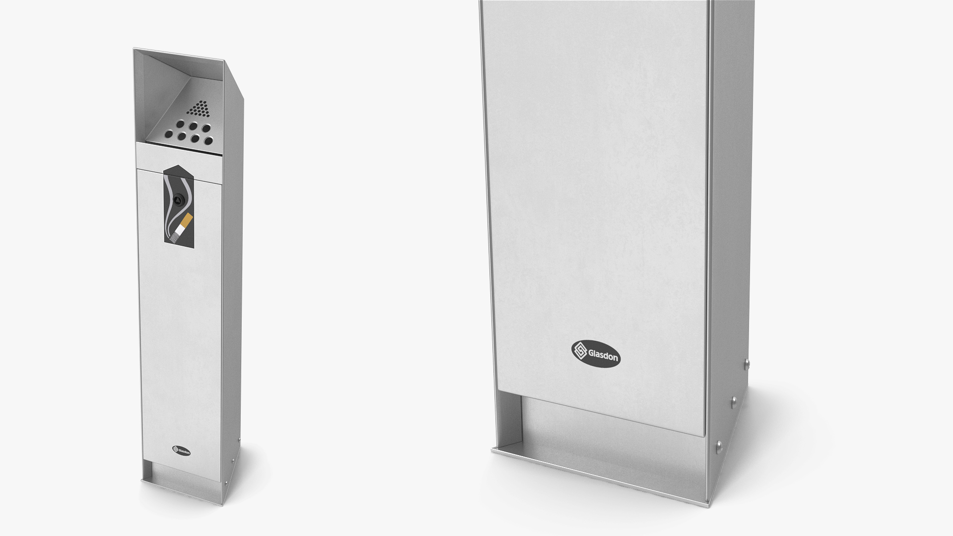 Glasdon Stainless Steel Ashguard Cigarette Bin 3D Model - TurboSquid ...
