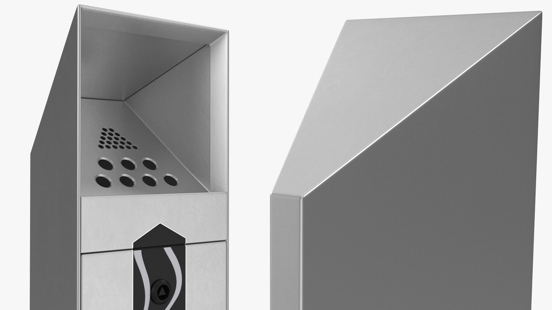 Glasdon Stainless Steel Ashguard Cigarette Bin 3D Model - TurboSquid ...