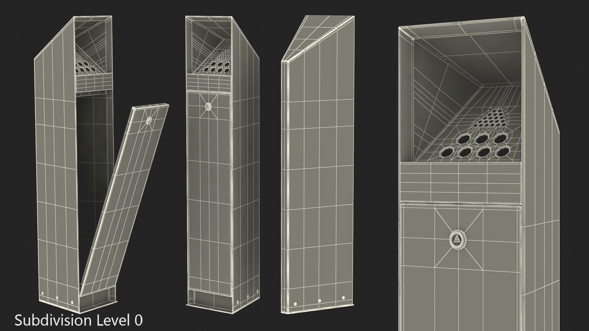 Glasdon Stainless Steel Ashguard Cigarette Bin 3D Model - TurboSquid ...