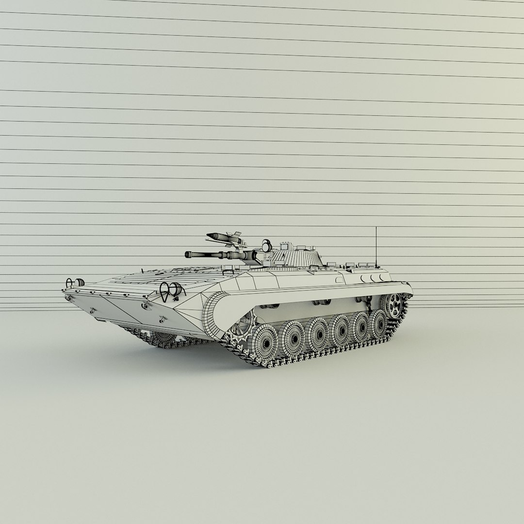 3D Soviet Tracked Infantry Fighting Vehicle BMP-1 Model - TurboSquid ...
