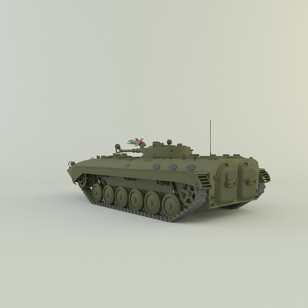 3D Soviet Tracked Infantry Fighting Vehicle BMP-1 Model - TurboSquid 2069485