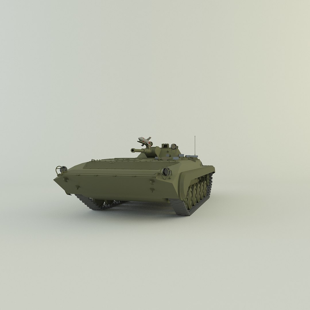 3D Soviet Tracked Infantry Fighting Vehicle BMP-1 Model - TurboSquid ...