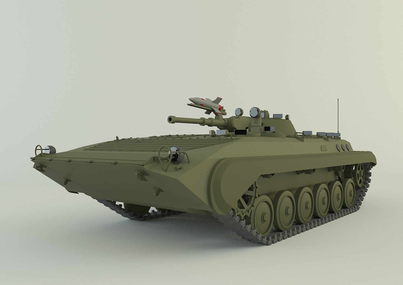 3D Soviet Tracked Infantry Fighting Vehicle BMP-1 Model - TurboSquid ...
