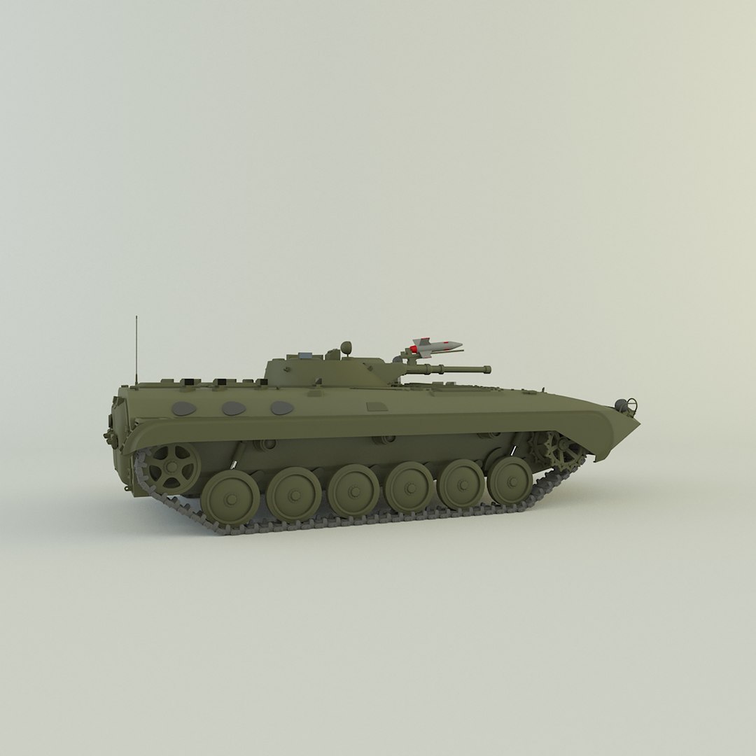 3D Soviet Tracked Infantry Fighting Vehicle BMP-1 Model - TurboSquid ...