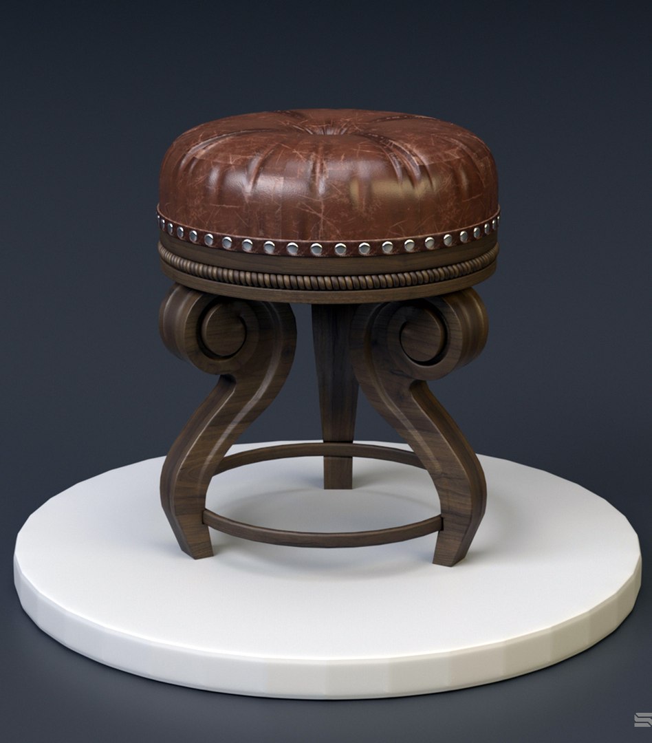 Classic Stool Chair Model - TurboSquid 1571455
