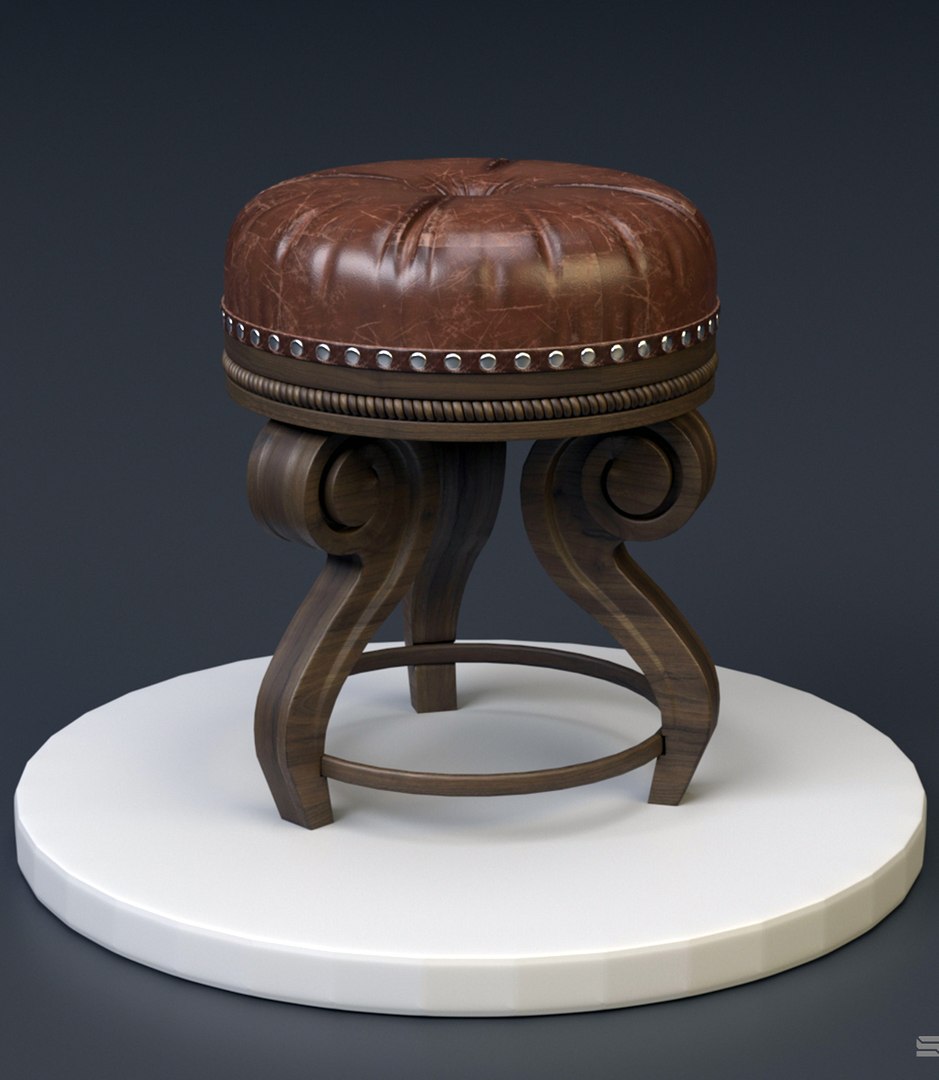 Classic Stool Chair Model - TurboSquid 1571455