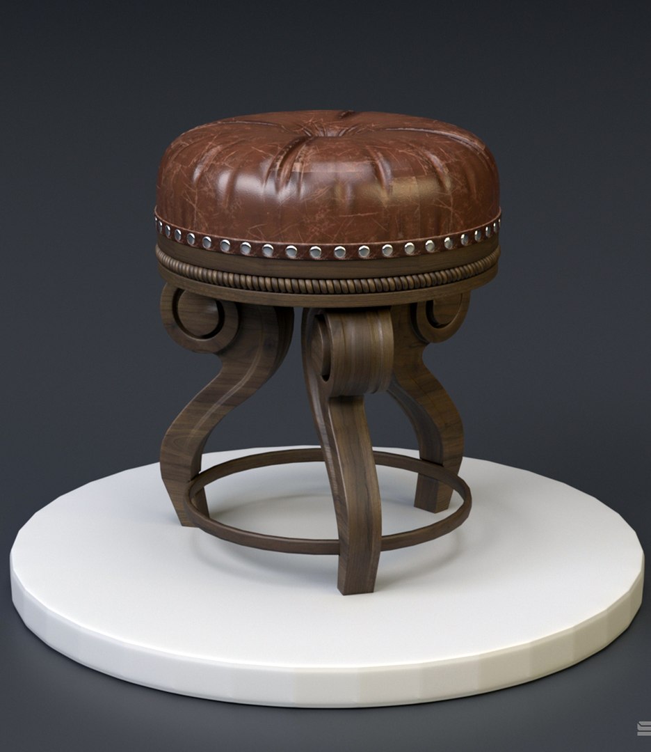 Classic Stool Chair Model - TurboSquid 1571455