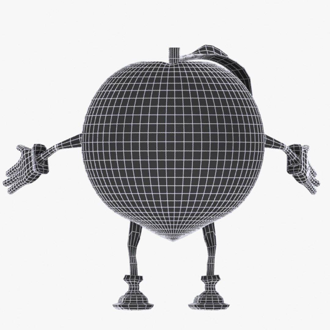 Peach Character 3d Model