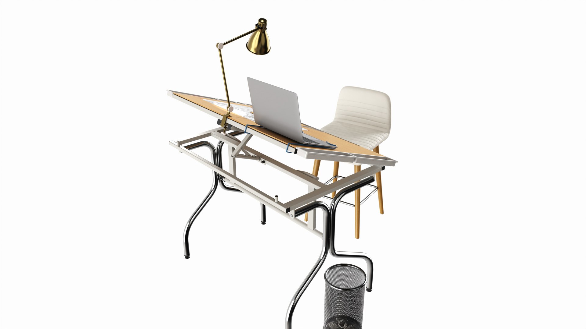 3D Complete Draftsman Workplace Model - TurboSquid 2265499