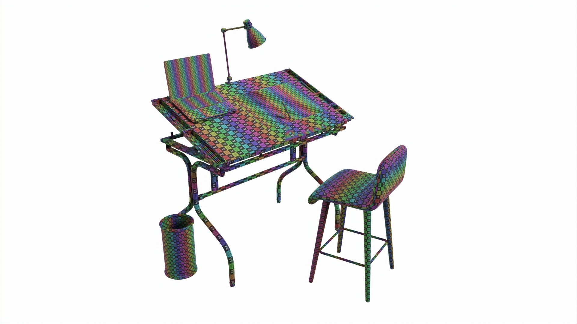 3D Complete Draftsman Workplace Model - TurboSquid 2265499