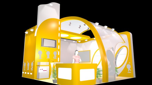 3D 2 side open stand - TurboSquid 1995615