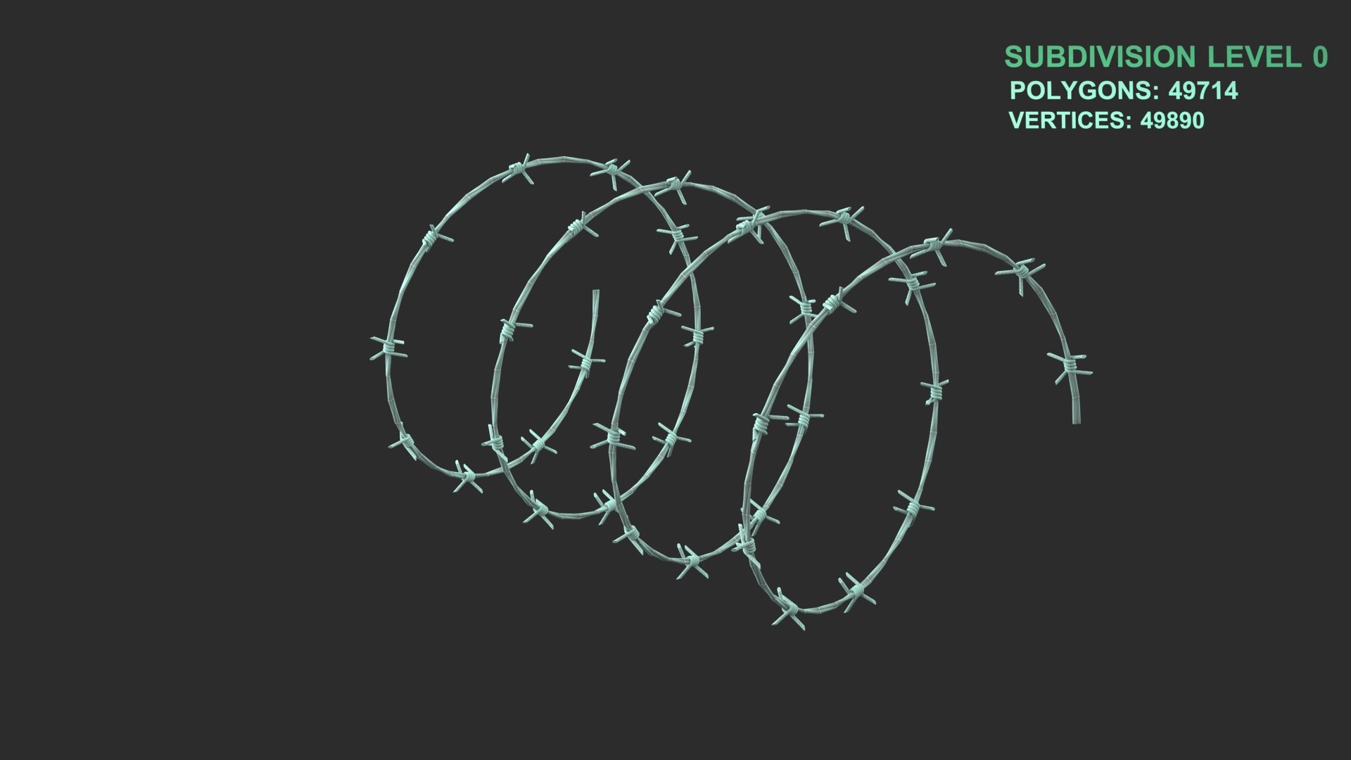 Barbed Wire 3D - TurboSquid 2316807