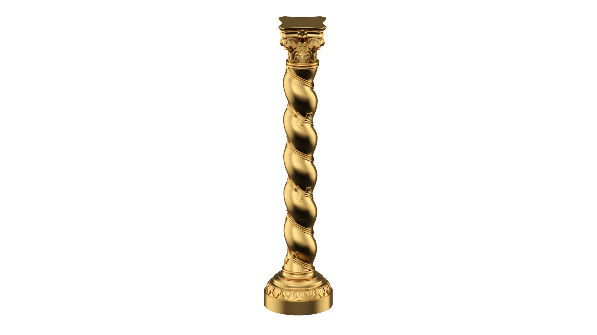 Solomonic Column Old 3D Model - TurboSquid 1618991